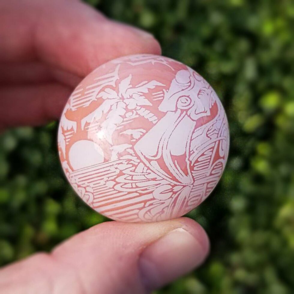 Large "Swamp Gas" Marble (38-42mm) - Mothership Glass | Official